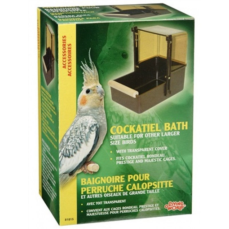 LW COCKATIEL BIRD BATH
